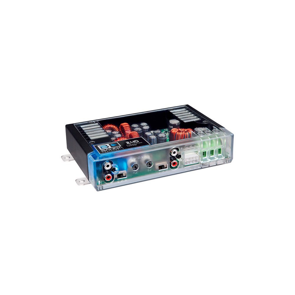 Módulo Amplificador Digital 2.4D Transparente 4 Canais 100W RMS 2 Ohms ...