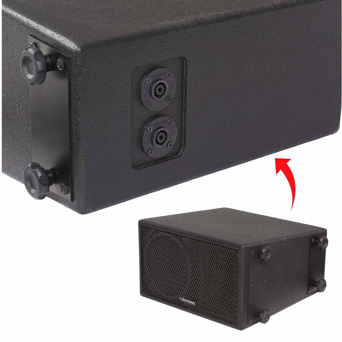 Caixa para Palco Line Array LR108 para 1 de 8" - Com Espaço para Guia ...