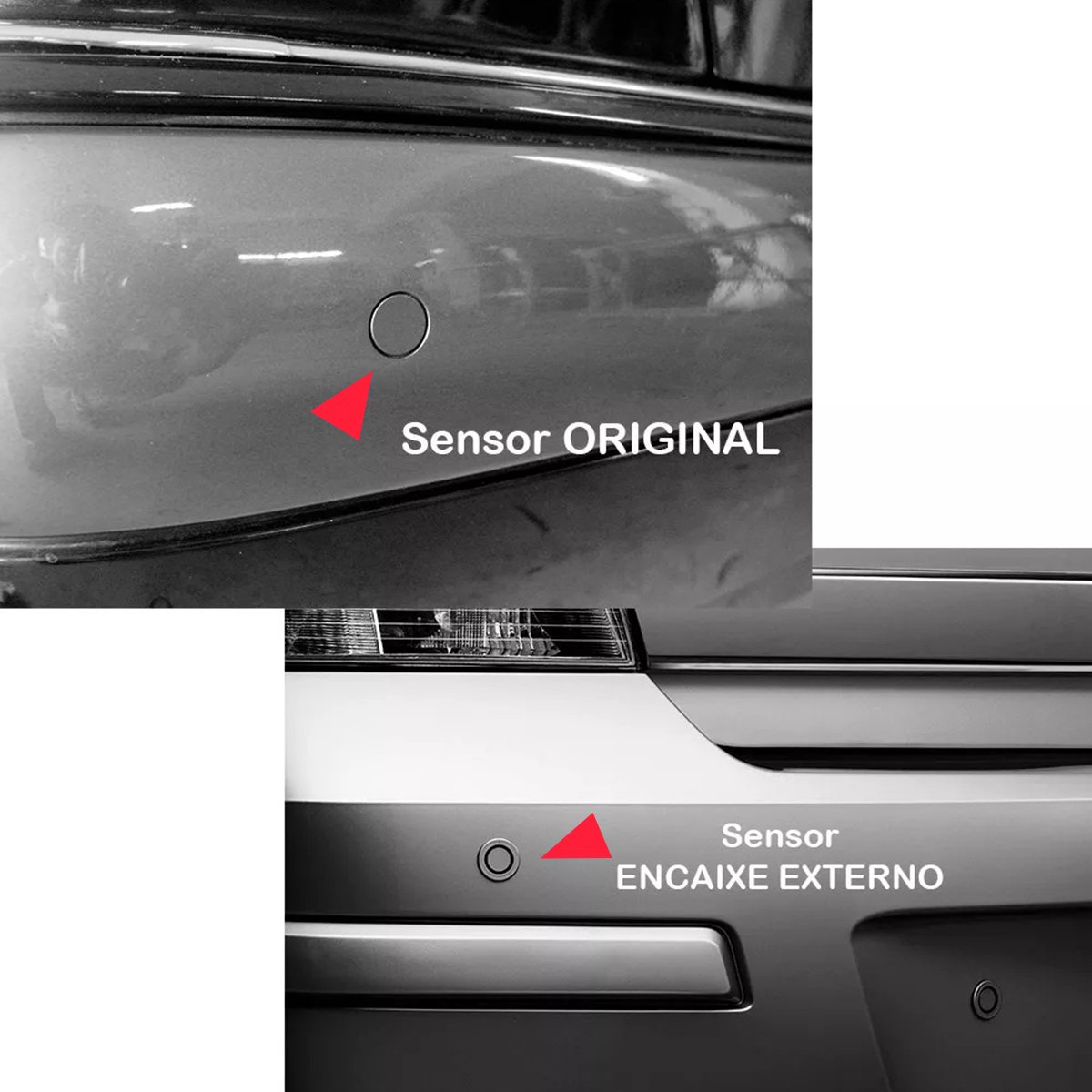 Sensor Universal Estacionamento Original 16,5mm Rayx Branco