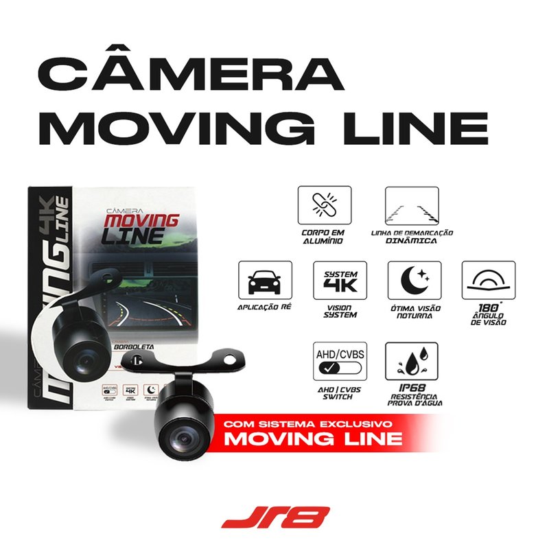 Câmera R8 Moving Line 4K Borboleta JR8 Imports